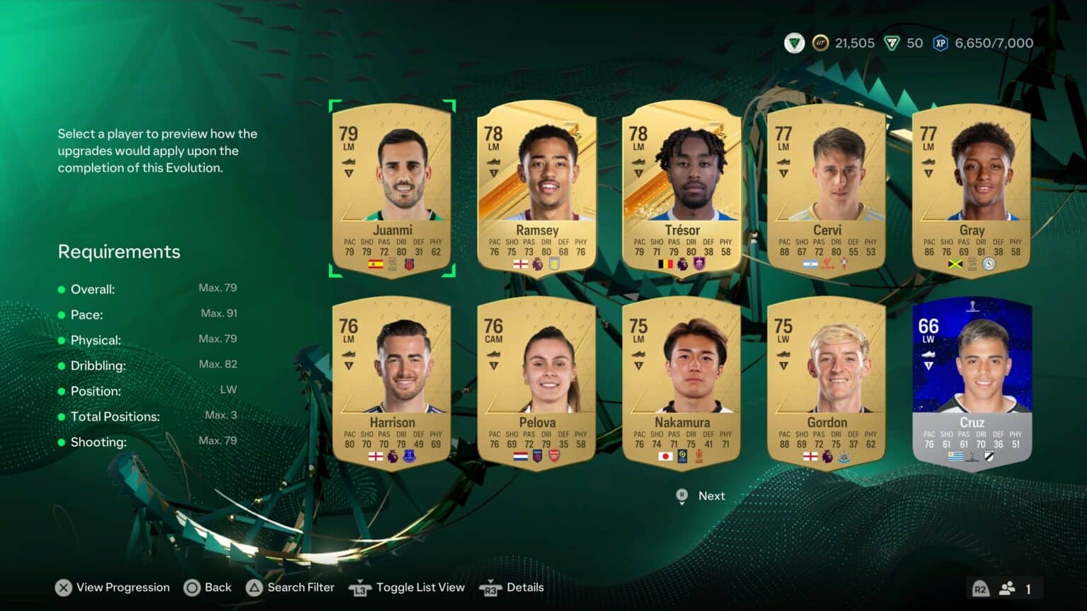 EA FC 24 Relentless Winger Evolution Upgrade - Best Players to Choose