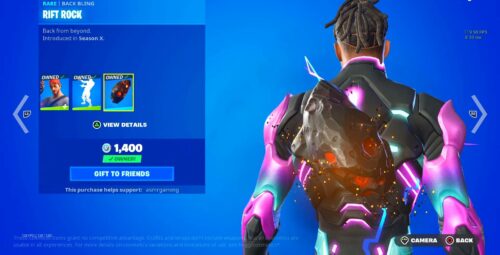 Fortnite: How to Get the Rift Rock Back Bling