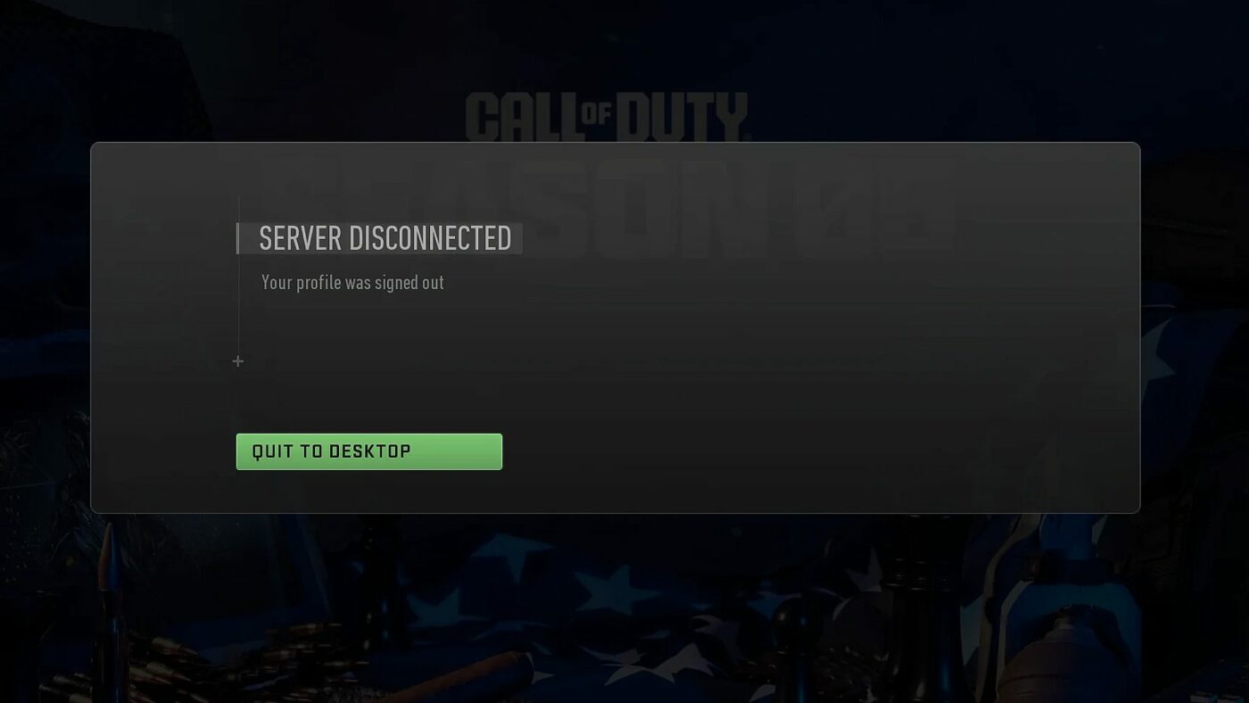 How to Fix "Your Profile Was Signed Out" Error in Call of Duty: MW3