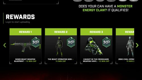 All Monster Energy Rewards in Call of Duty: MW3