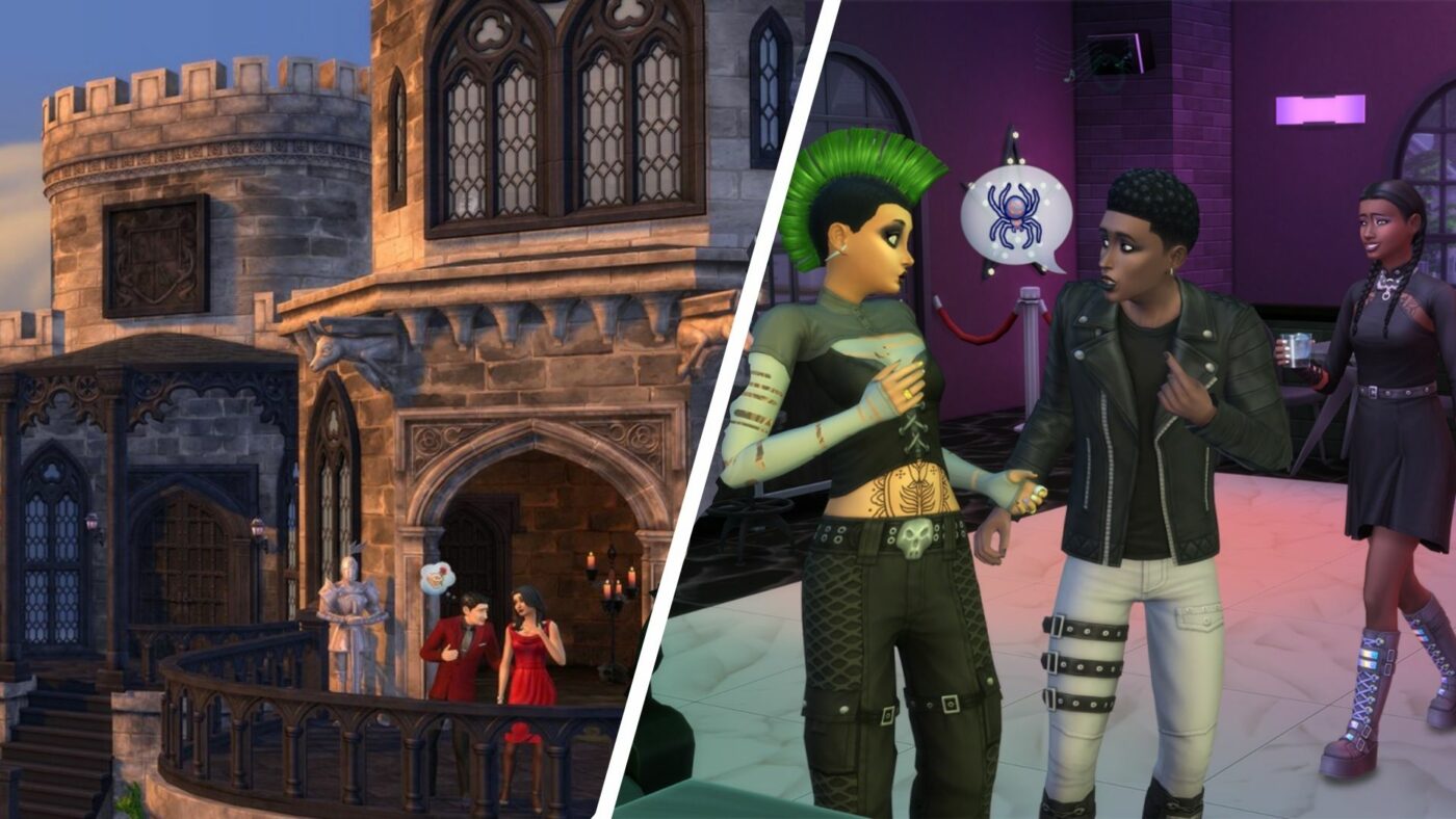 The Sims 4 Castle Estate and Goth Galore Kit Are Out Now