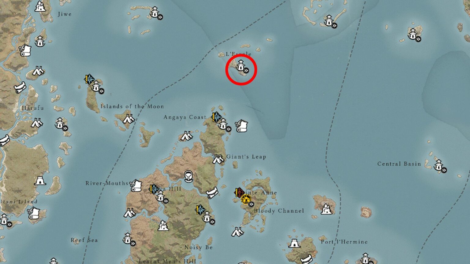 Skull and Bones: Where to Find Moyenne Crique & All Loot