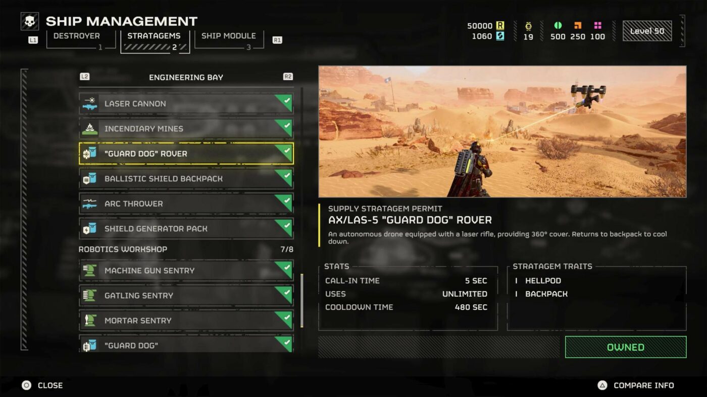 Helldivers 2: Guard Dog Vs Rover, Which Should You Choose?